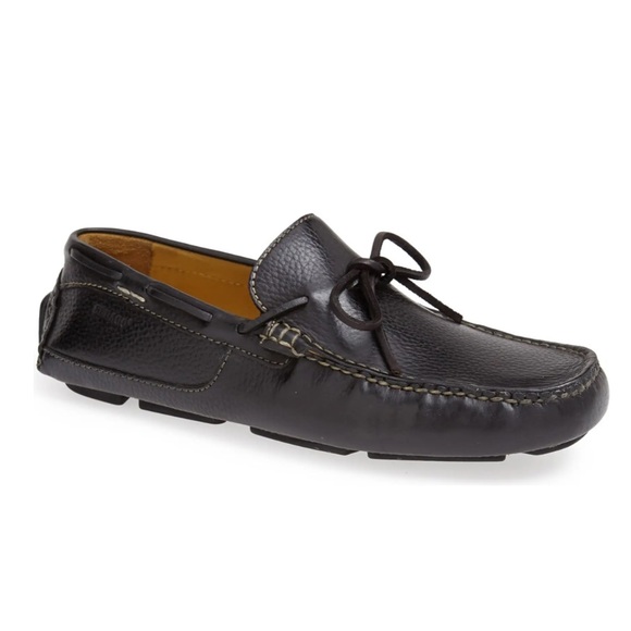 Sebago | Shoes | Sebago Black Denton Leather Preppy Driving Loafers ...